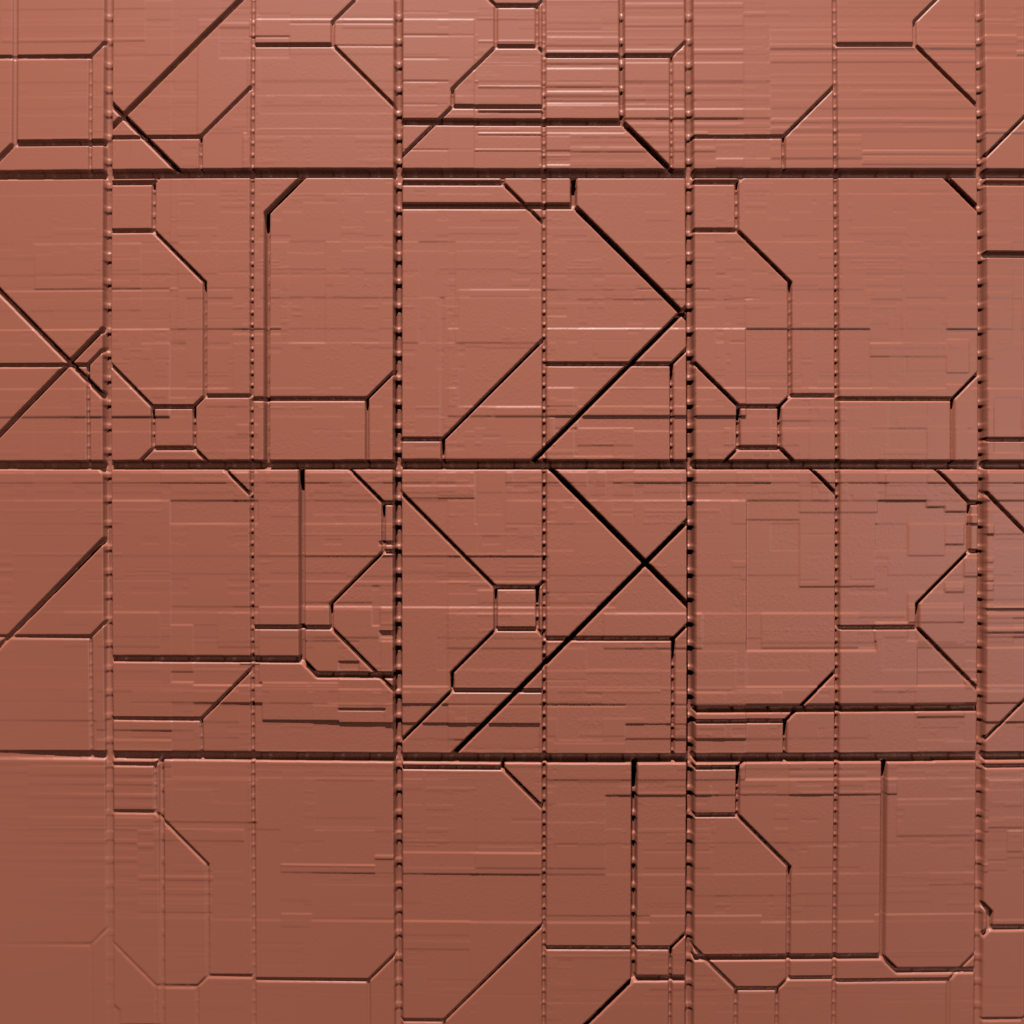 Sci-Fi Plating - 01 | FREE Sci-Fi brushes | BlenderKit