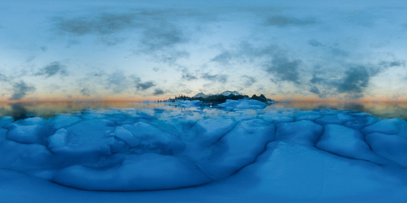 Arctic Iceberg Landscape at Dawn | Landscapes HDRis | BlenderKit