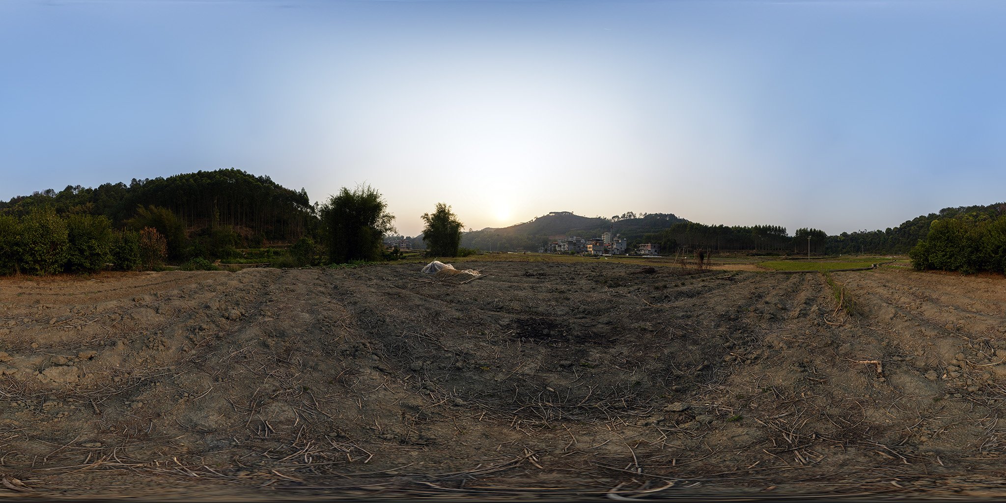 Evening sunset, open space. | Nature HDRis | BlenderKit