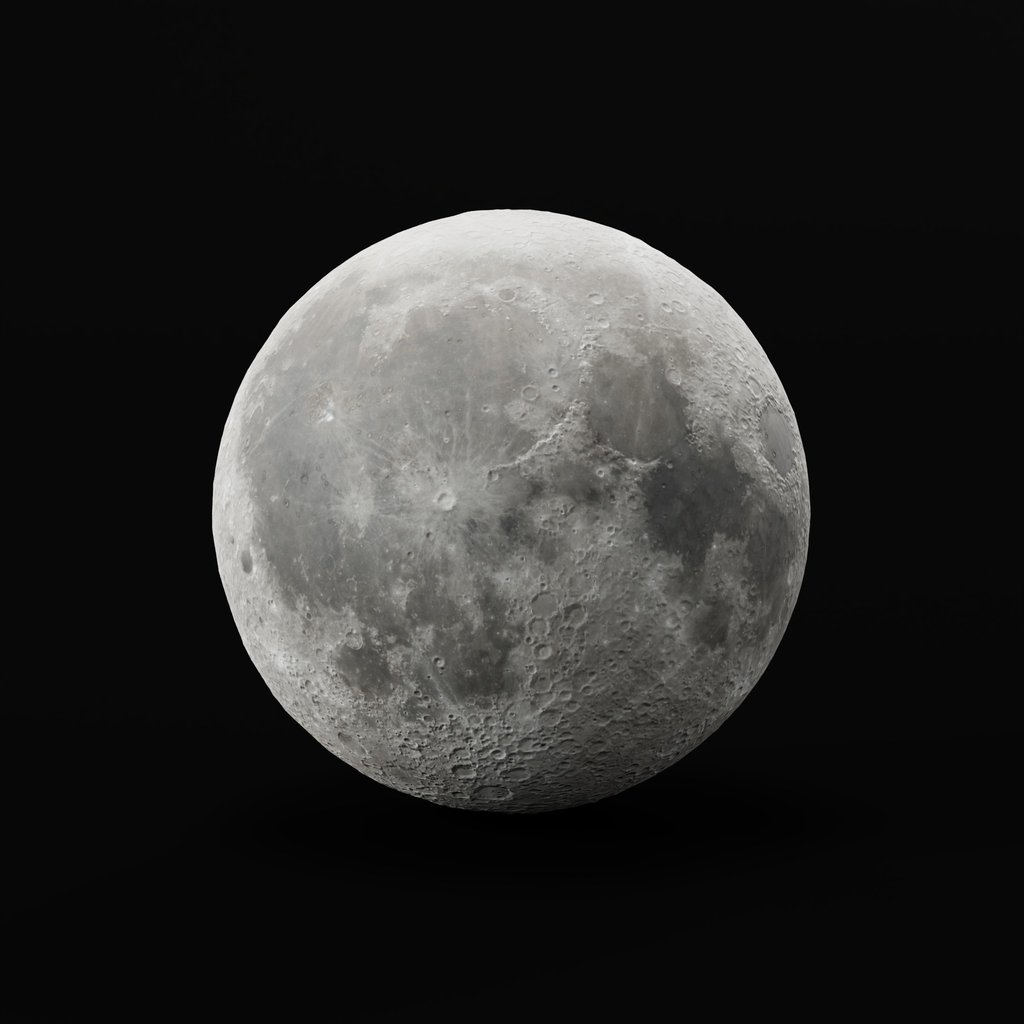 BlenderKit | Download the Moon model