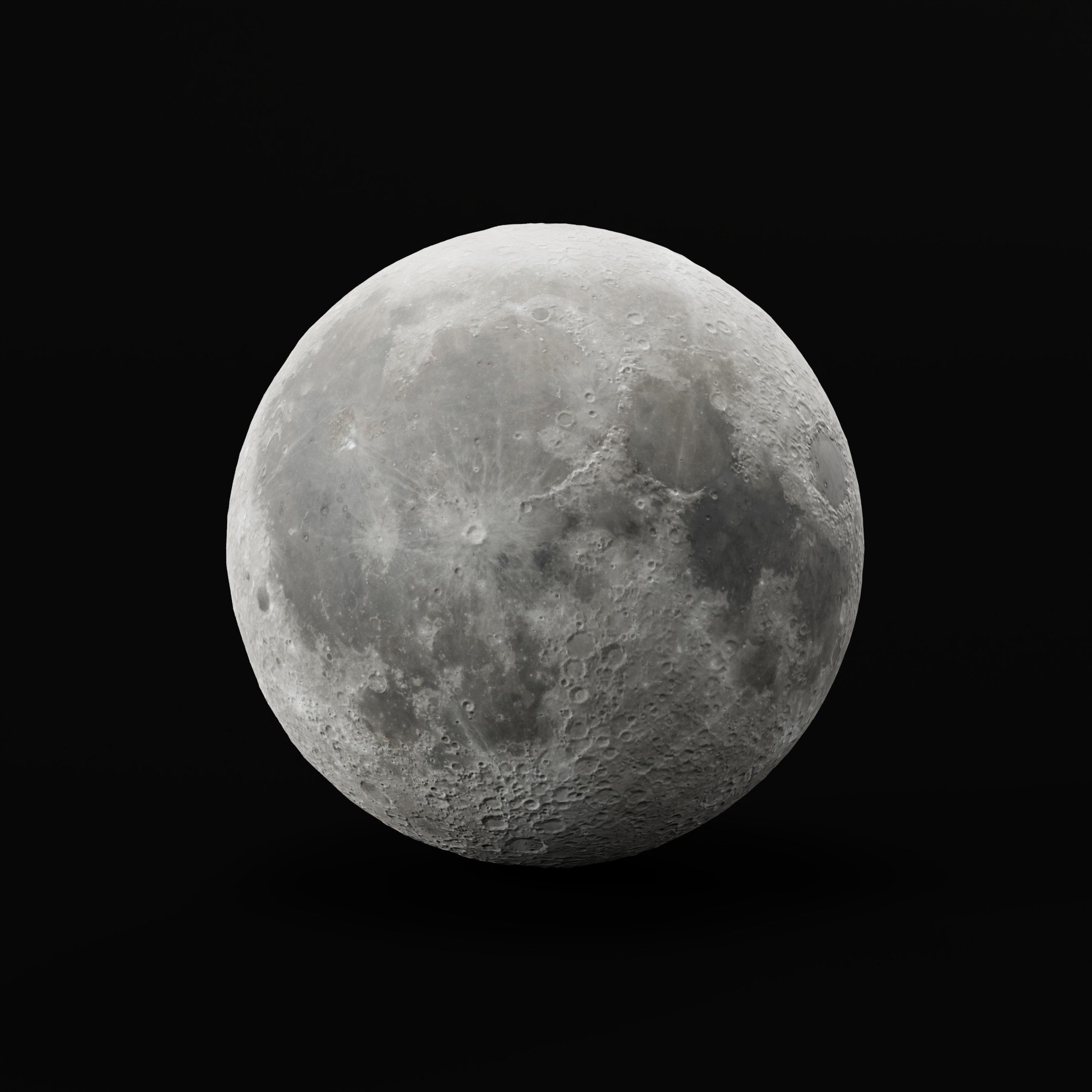 Moon | Planet models | BlenderKit