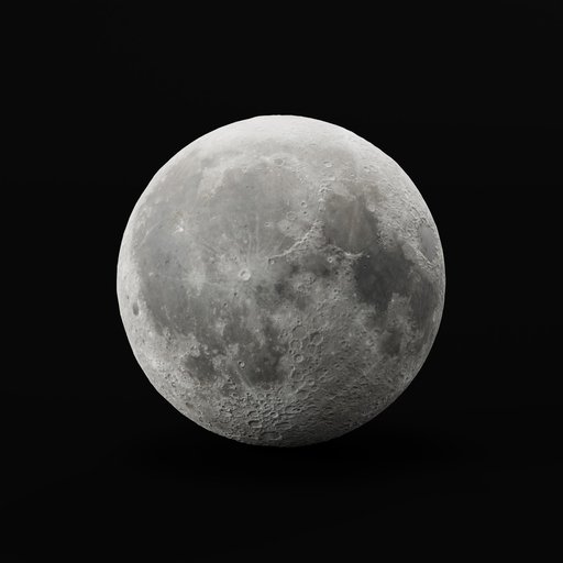 Moon | Planet models | BlenderKit