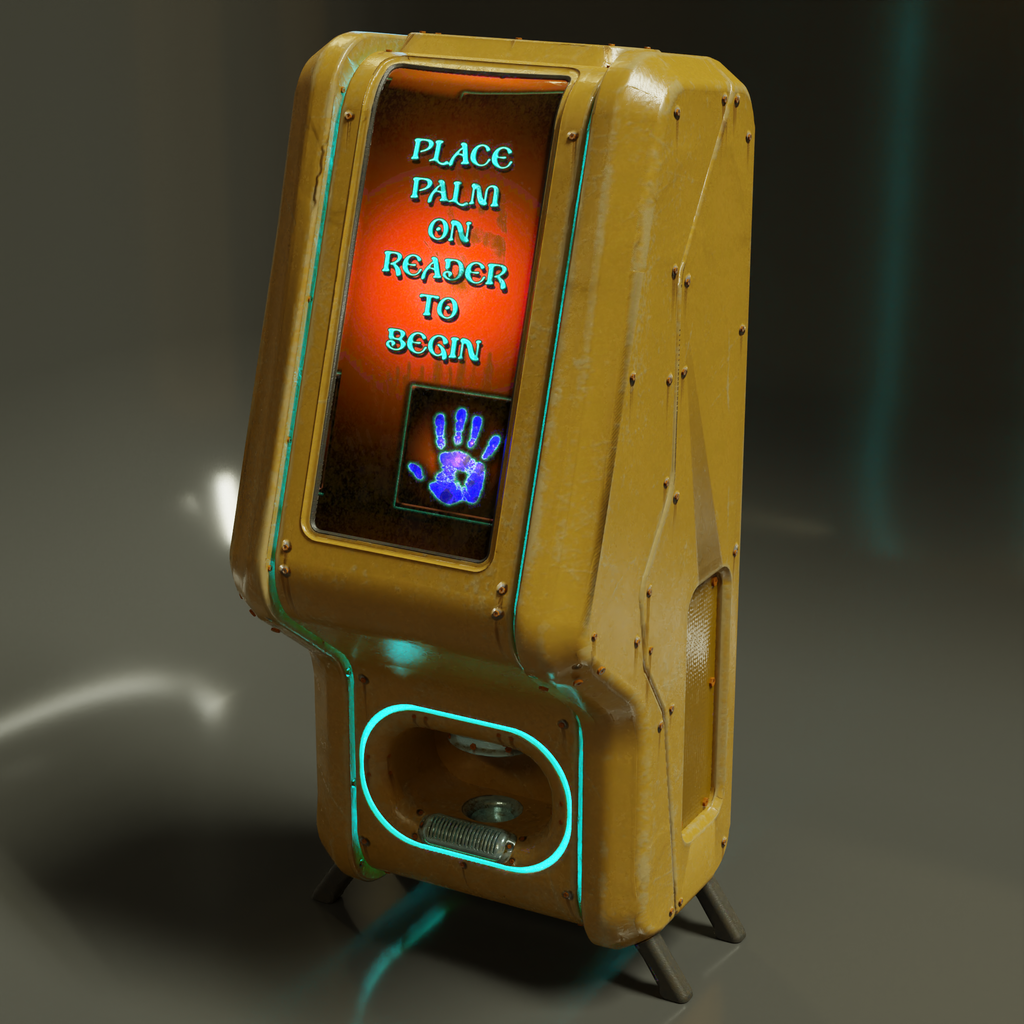 Palm Reader - Vending Machine | Urban Environment models | BlenderKit