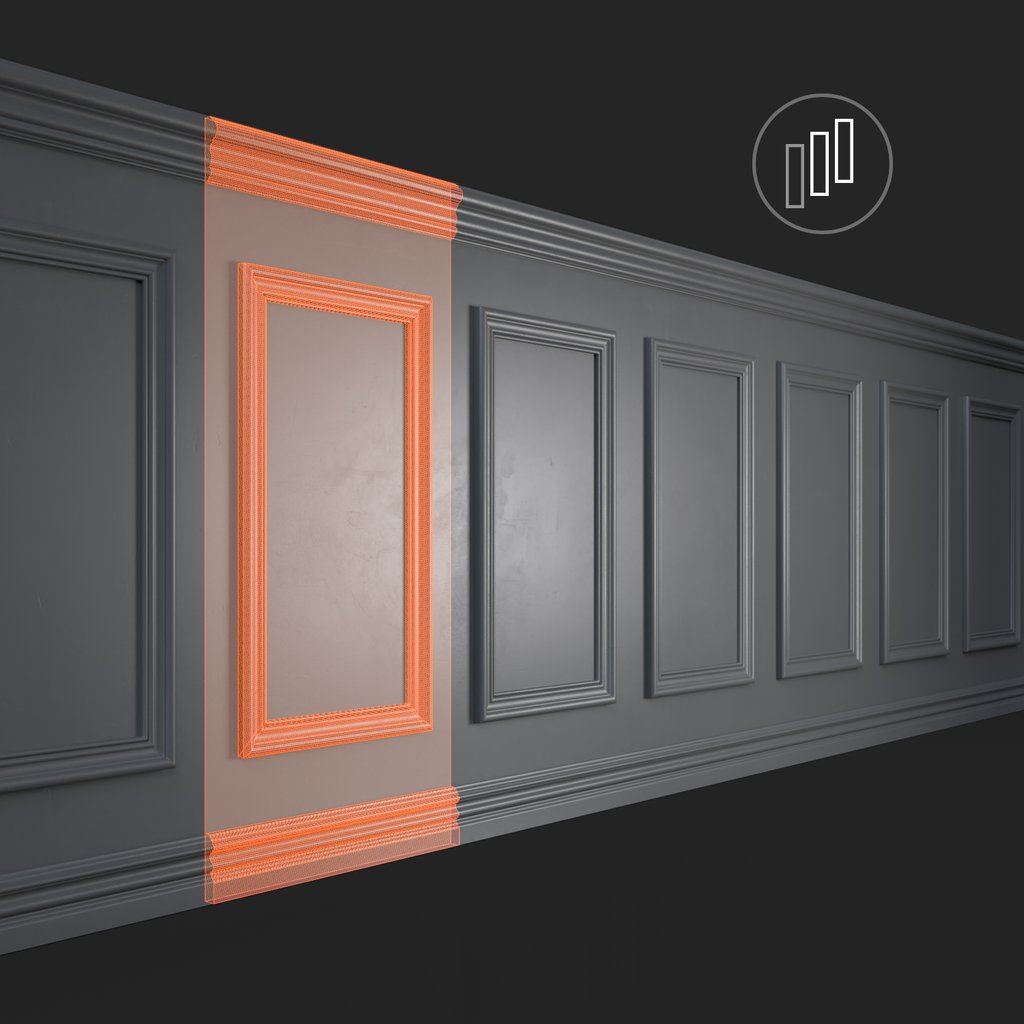 Classic Wall Panels | FREE Wood Panels models | BlenderKit