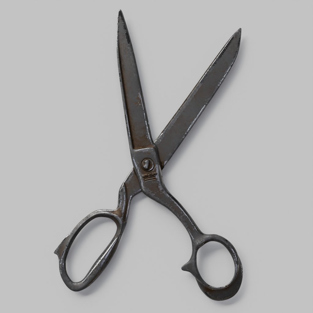 Old Scissors | Stationeries models | BlenderKit