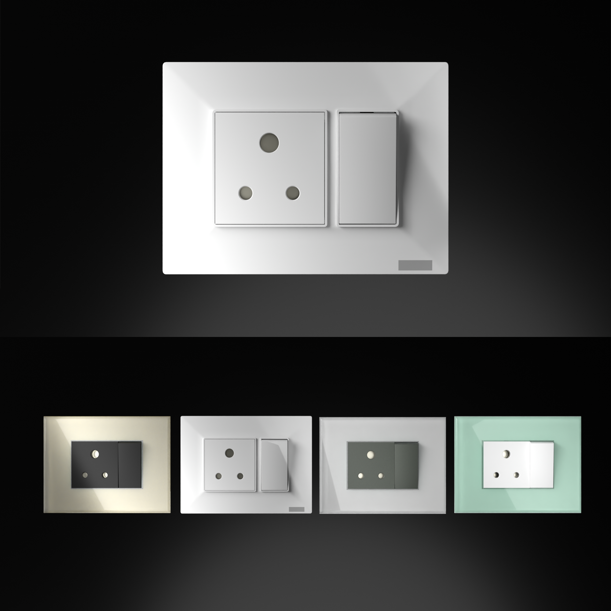 Switch boards revealing animation | Mockup scenes | BlenderKit