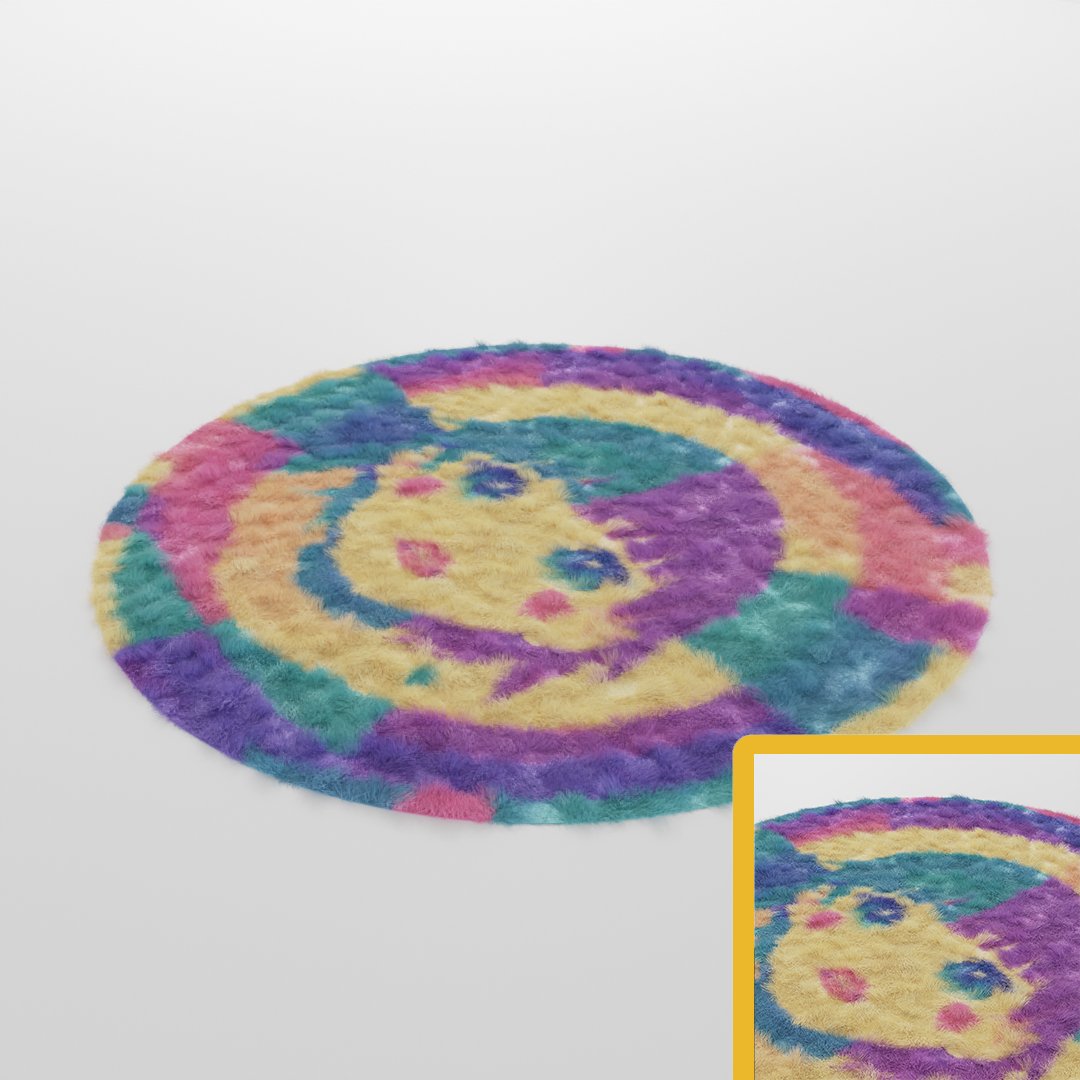 Cyber Girl Carpet | FREE Carpets models | BlenderKit