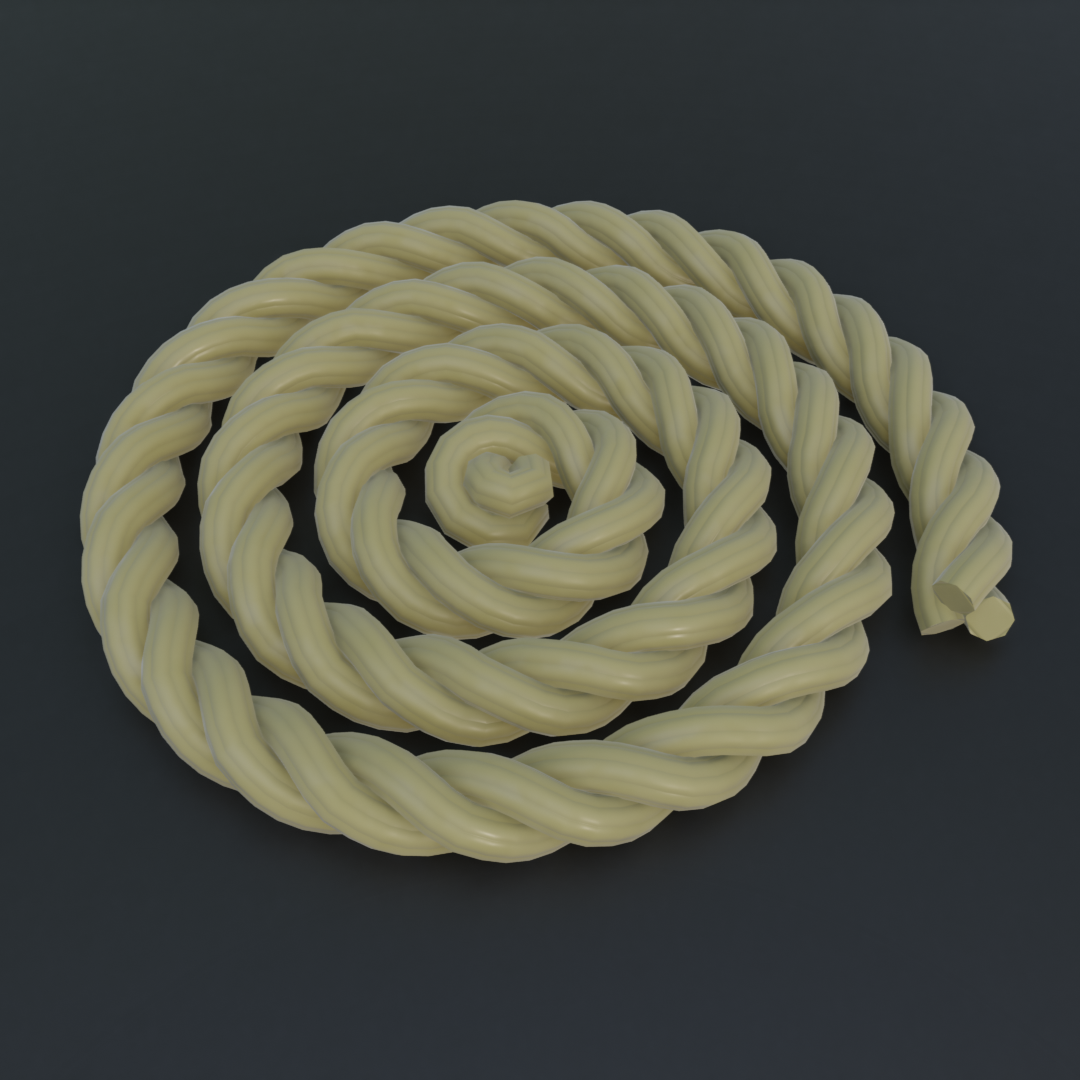 Curve To Rope (Geonodes) | FREE Industrial Equipment models | BlenderKit