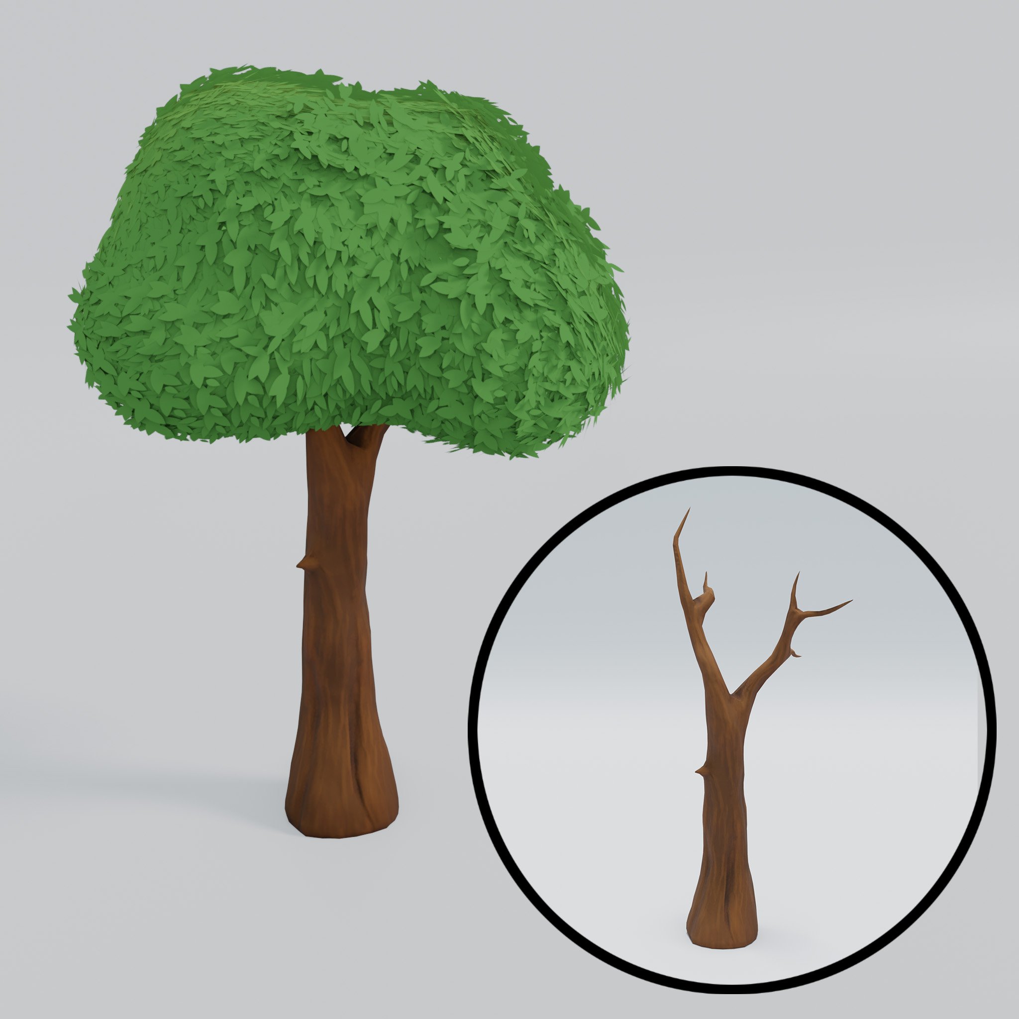 Stylized Tree 03 | FREE 3D Tree models | BlenderKit