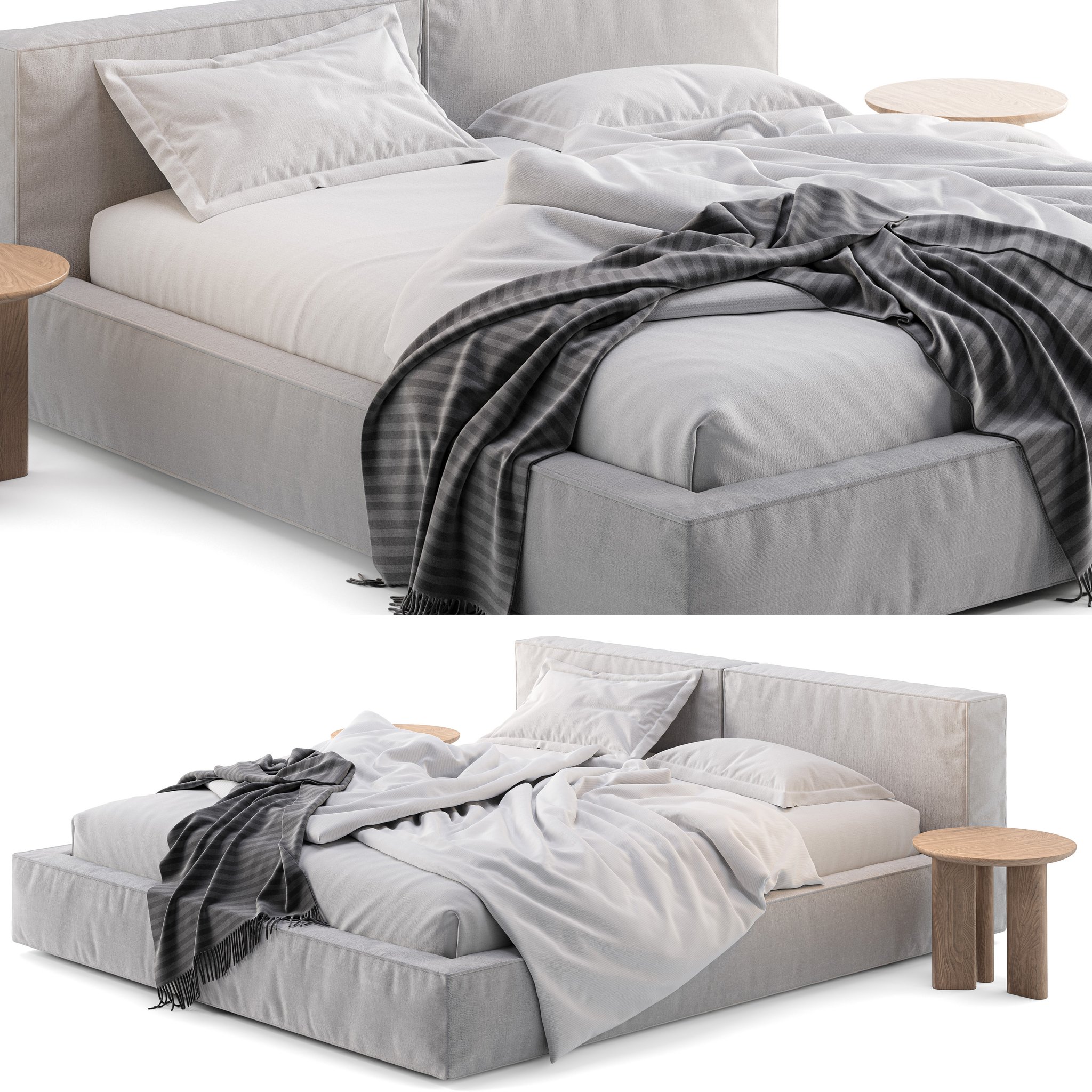 Boca Navi Bed | Beds models | BlenderKit