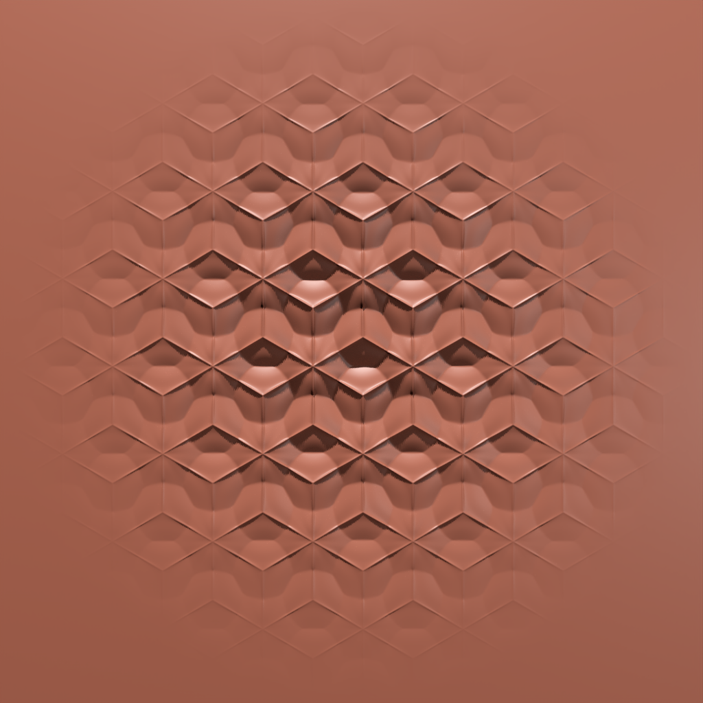 Diamond Hex Pattern - 01 | FREE geometric brushes | BlenderKit