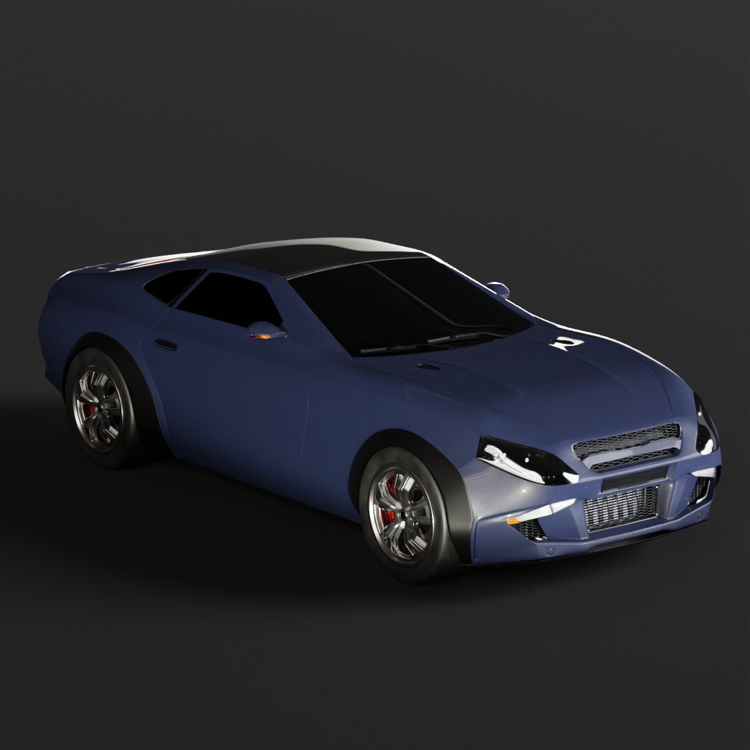 Muscle car | FREE Concept Cars models | BlenderKit
