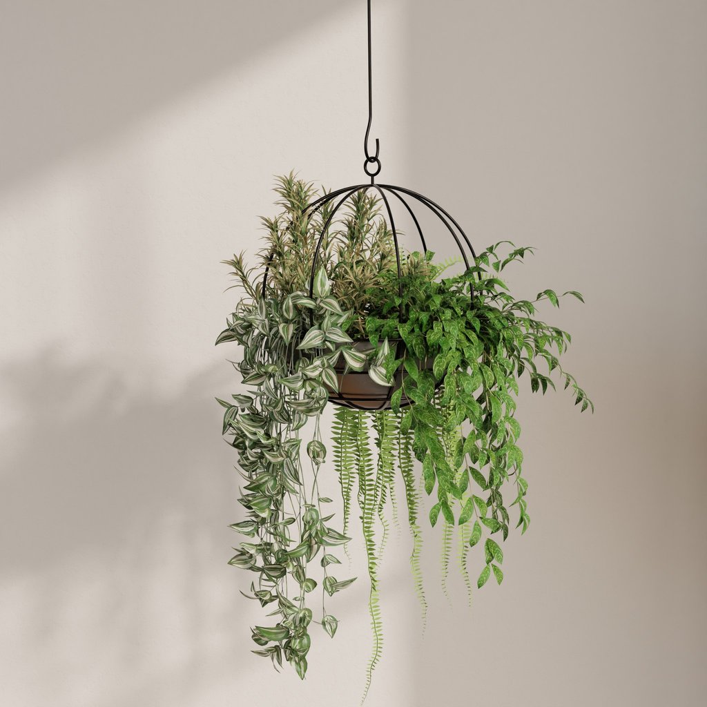 Green Hanging Planter | Indoor Plants models | BlenderKit