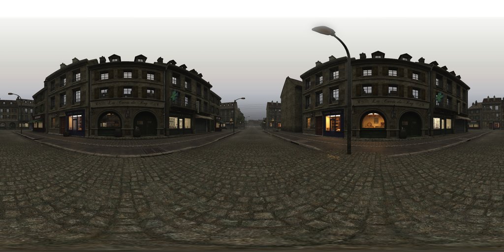European Street With Stone Buildings | FREE Cityscapes HDRis | BlenderKit