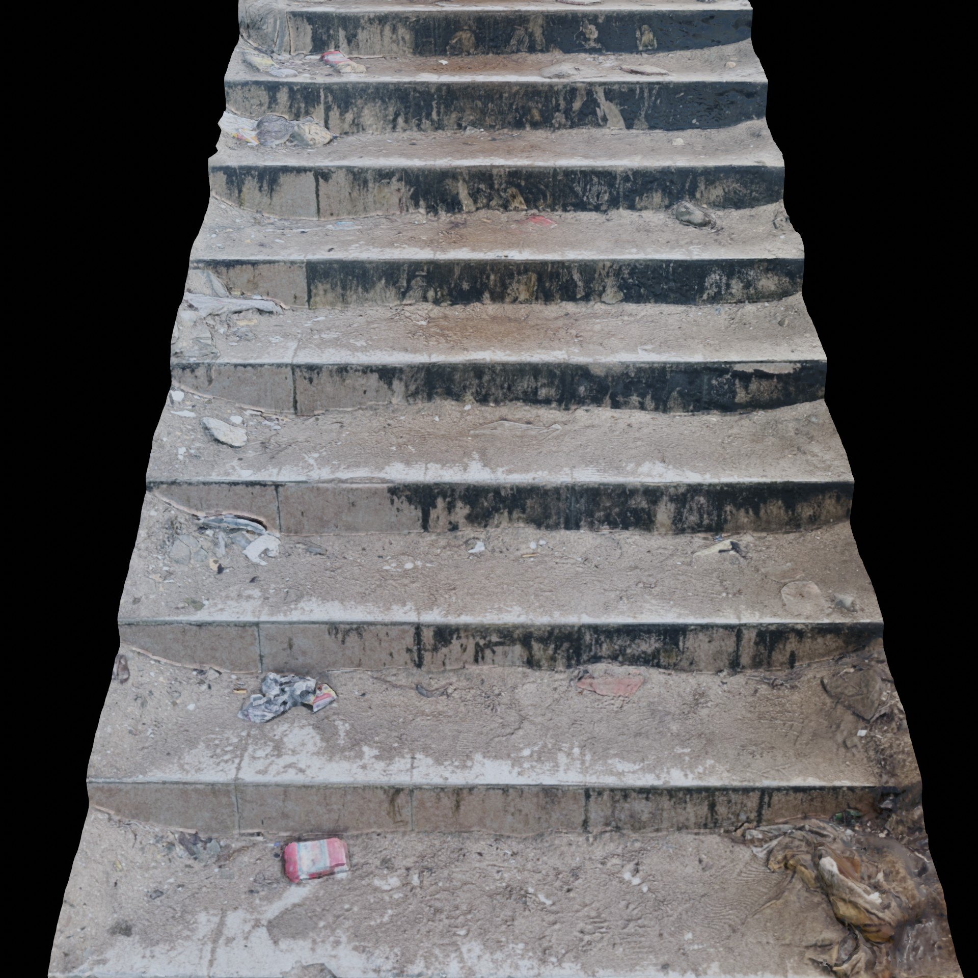 Dirty Stairs | FREE Stairs models | BlenderKit