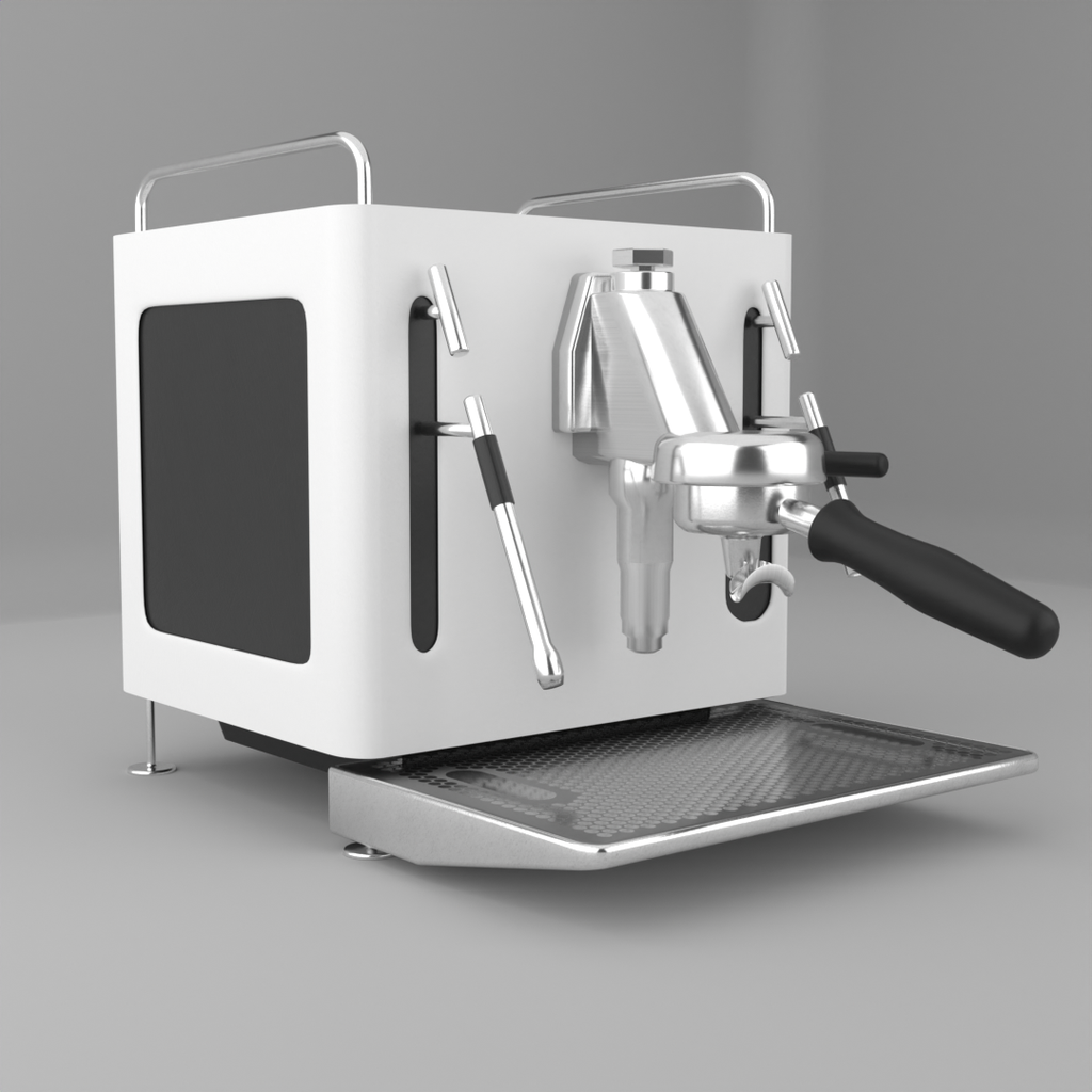 Coffee Machine San Remo White Cube | Kitchen Appliances models | BlenderKit