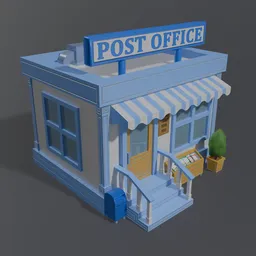 Post office | Buildings models | BlenderKit