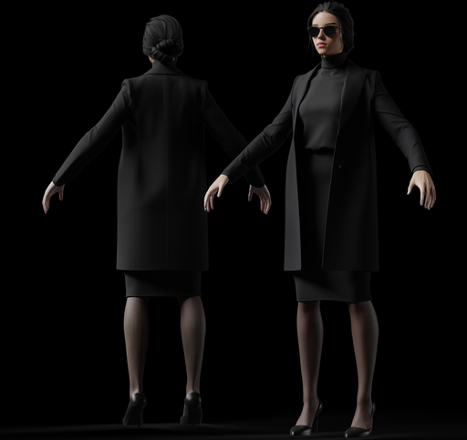 Business Lady. Office Girl. Secretary | Women models | BlenderKit