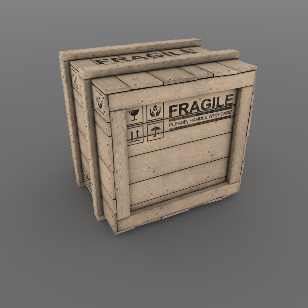 Wooden Box 01 | Containers models | BlenderKit