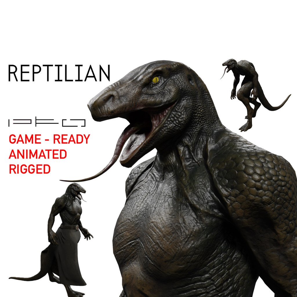 Lizard | Monsters & Creatures models | BlenderKit