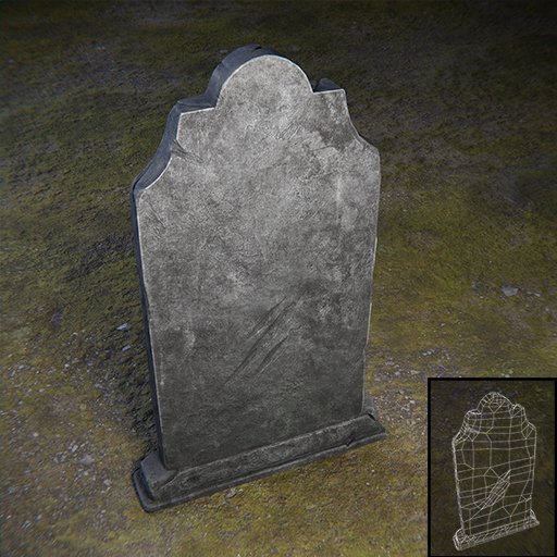 Tombstone | Exterior Elements models | BlenderKit