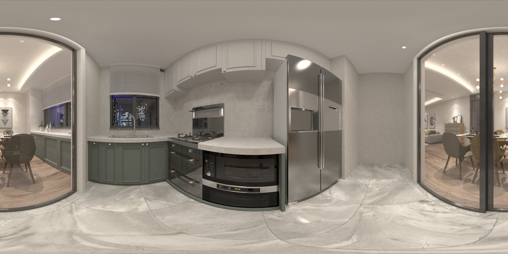 Kitchen | Interiors HDRis | BlenderKit