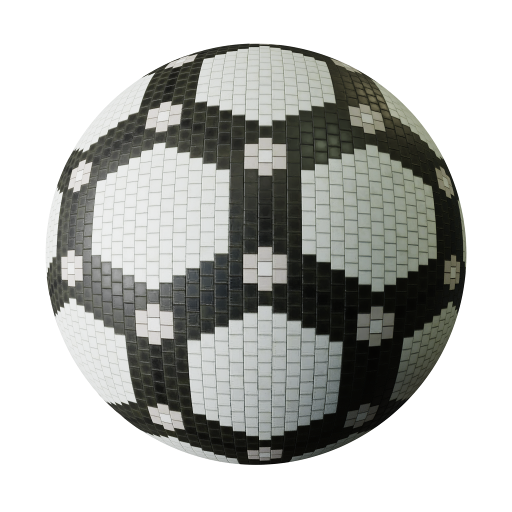 Vintage checker hexa tile | FREE tiles materials | BlenderKit
