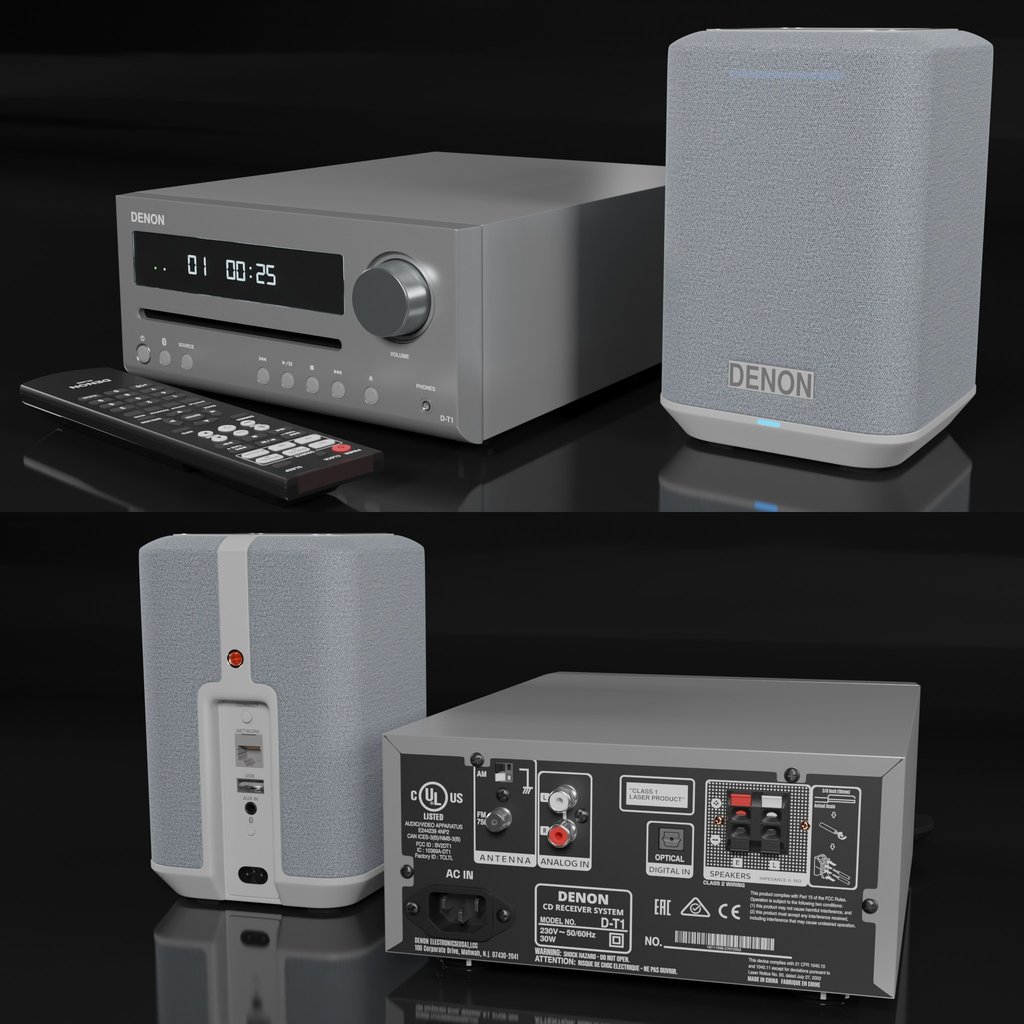 DT-1 Micro Sound System | Audio Devices models | BlenderKit