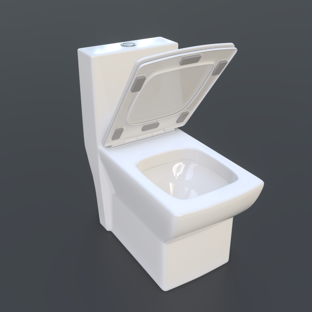 Western Toilet | Toilets & Bidets models | BlenderKit