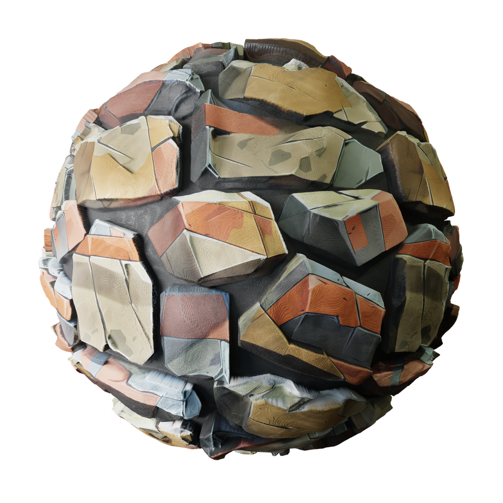 CG Stylized Stone | FREE stone materials | BlenderKit