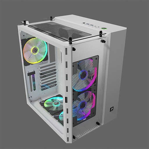 Corsair Tower case »Crystal 680X RGB, tempered glass« | FREE Desktops ...