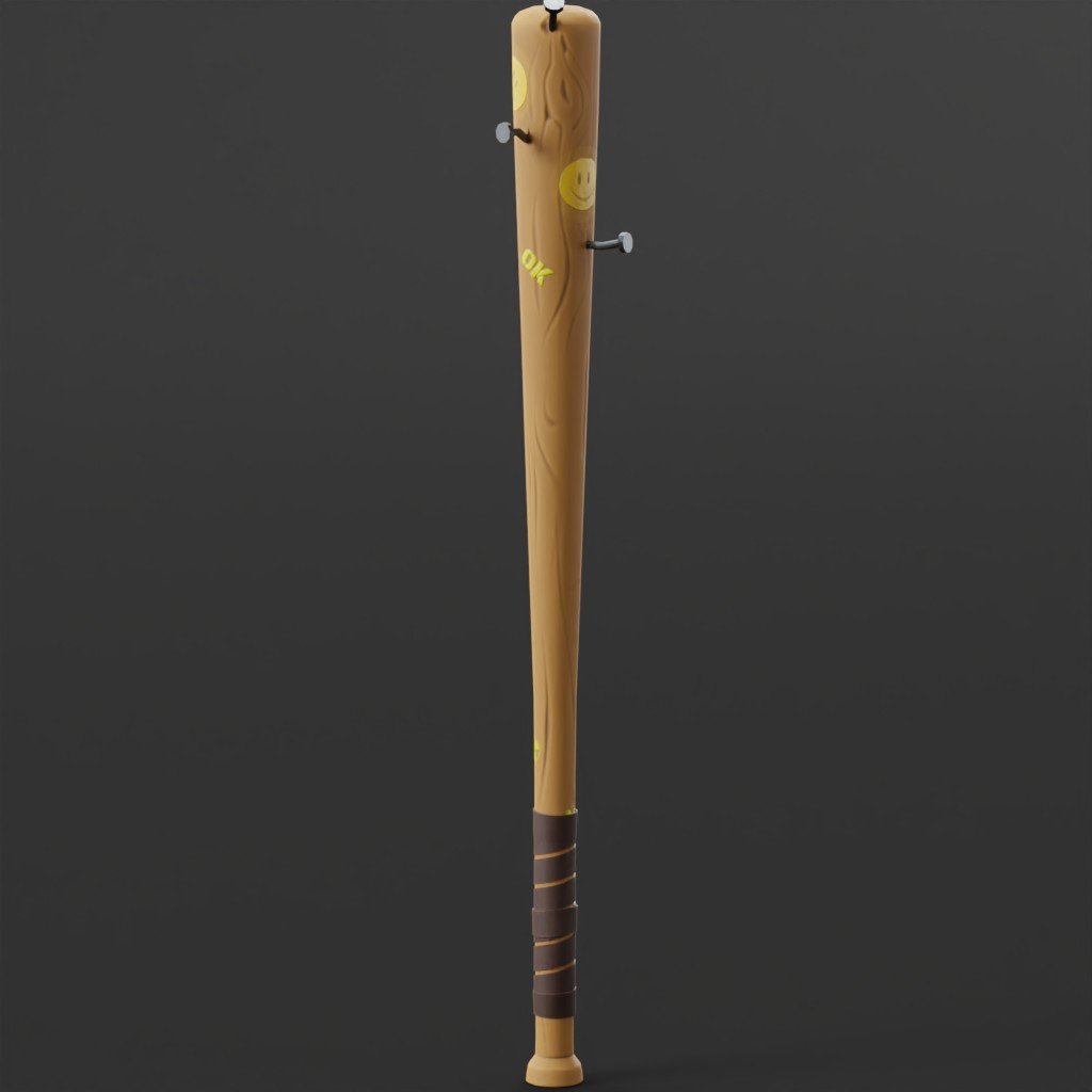 Stylized baseball bat | Sport models | BlenderKit