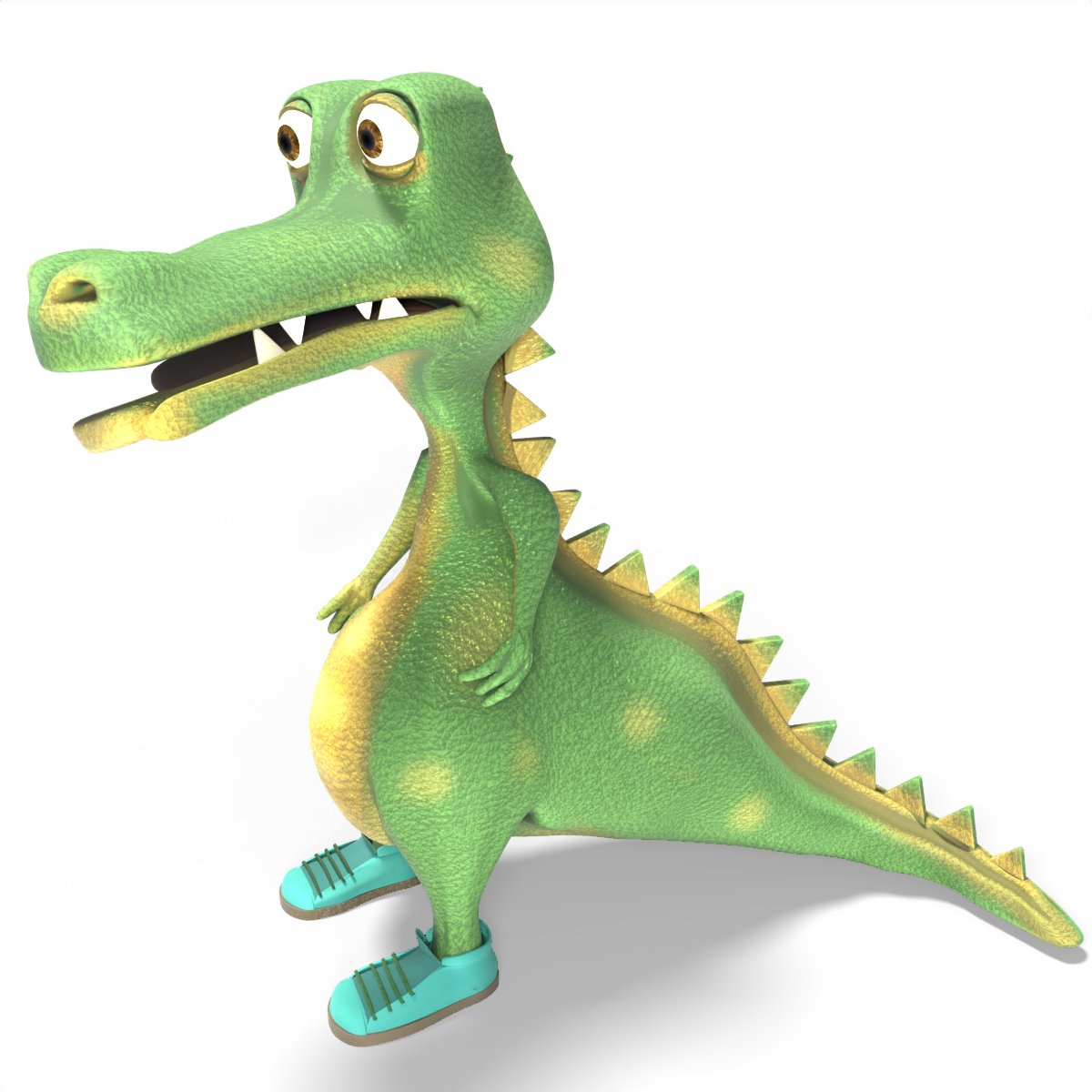 Crocodile toon | Reptiles models | BlenderKit