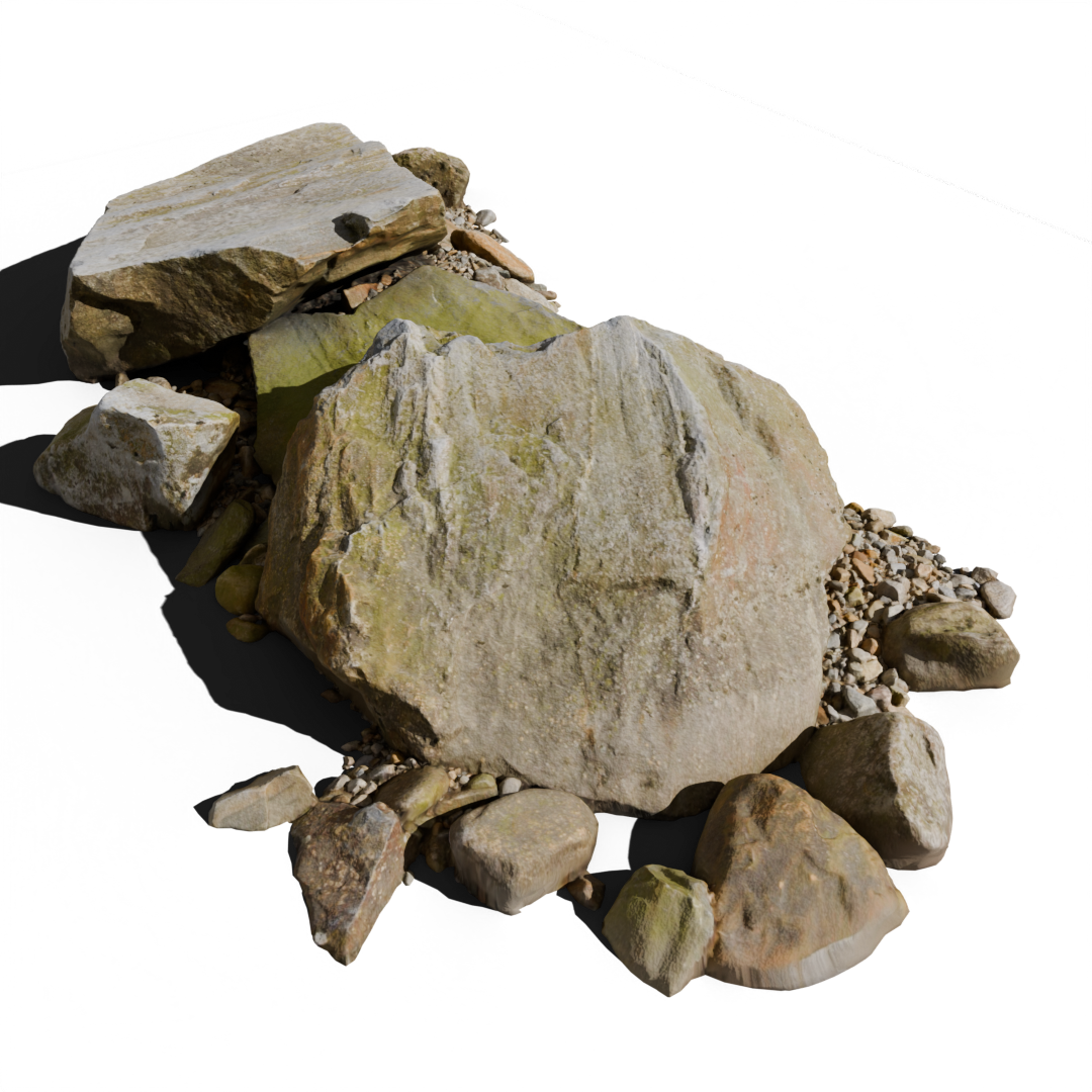 Stone Group 1 | Environment Elements models | BlenderKit