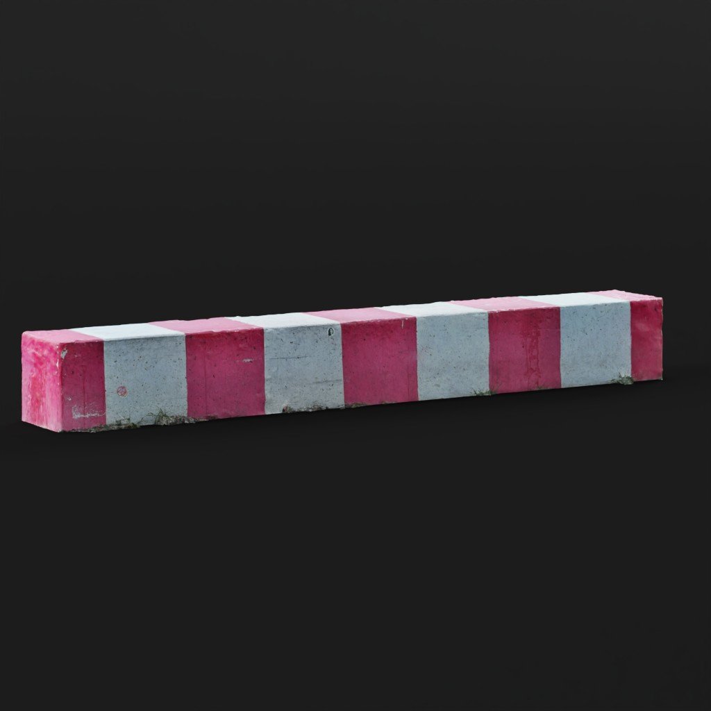 Concrete Road Barrier (Photoscanned) | FREE Urban Environment models ...