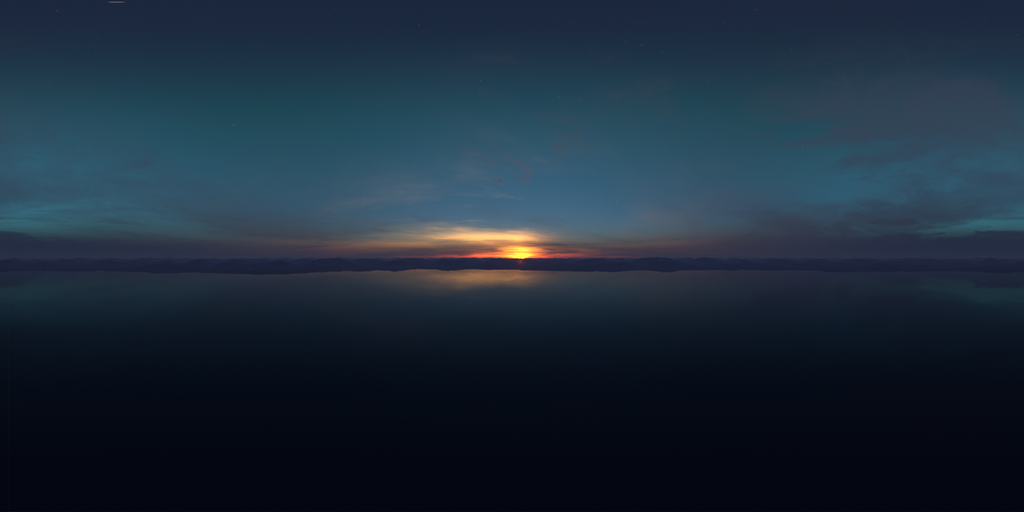 Peaceful Night Twilight Sky | Nighttime Environments HDRis | BlenderKit