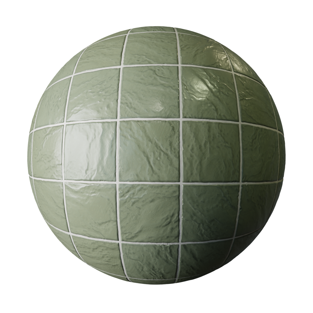 Green Ceramic tiles | FREE tiles materials | BlenderKit