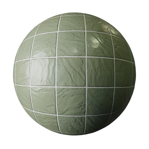 Green Ceramic tiles | FREE tiles materials | BlenderKit