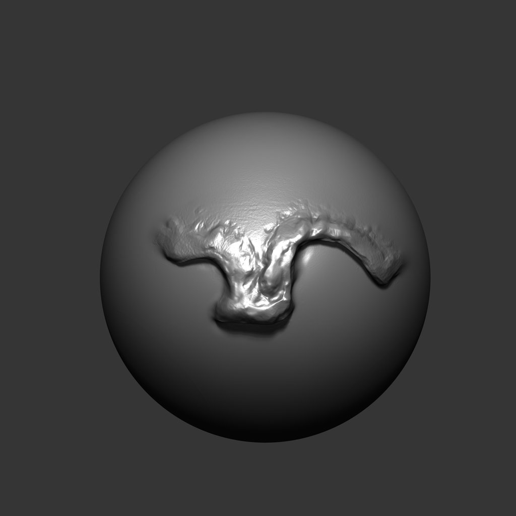 NS Metal Damage edge border | metal brushes | BlenderKit