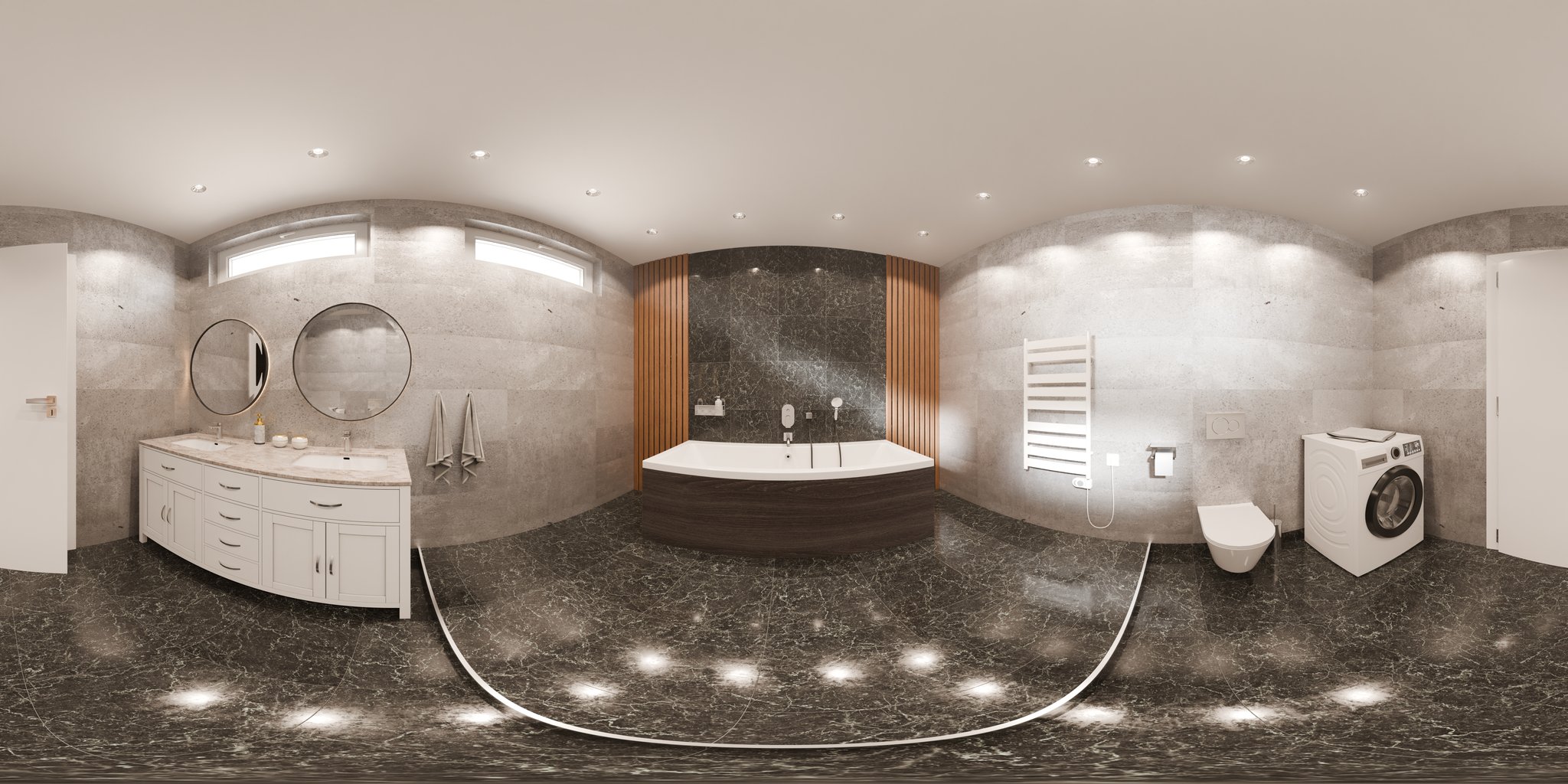 Modern Bathroom Interior | Residential HDRis | BlenderKit