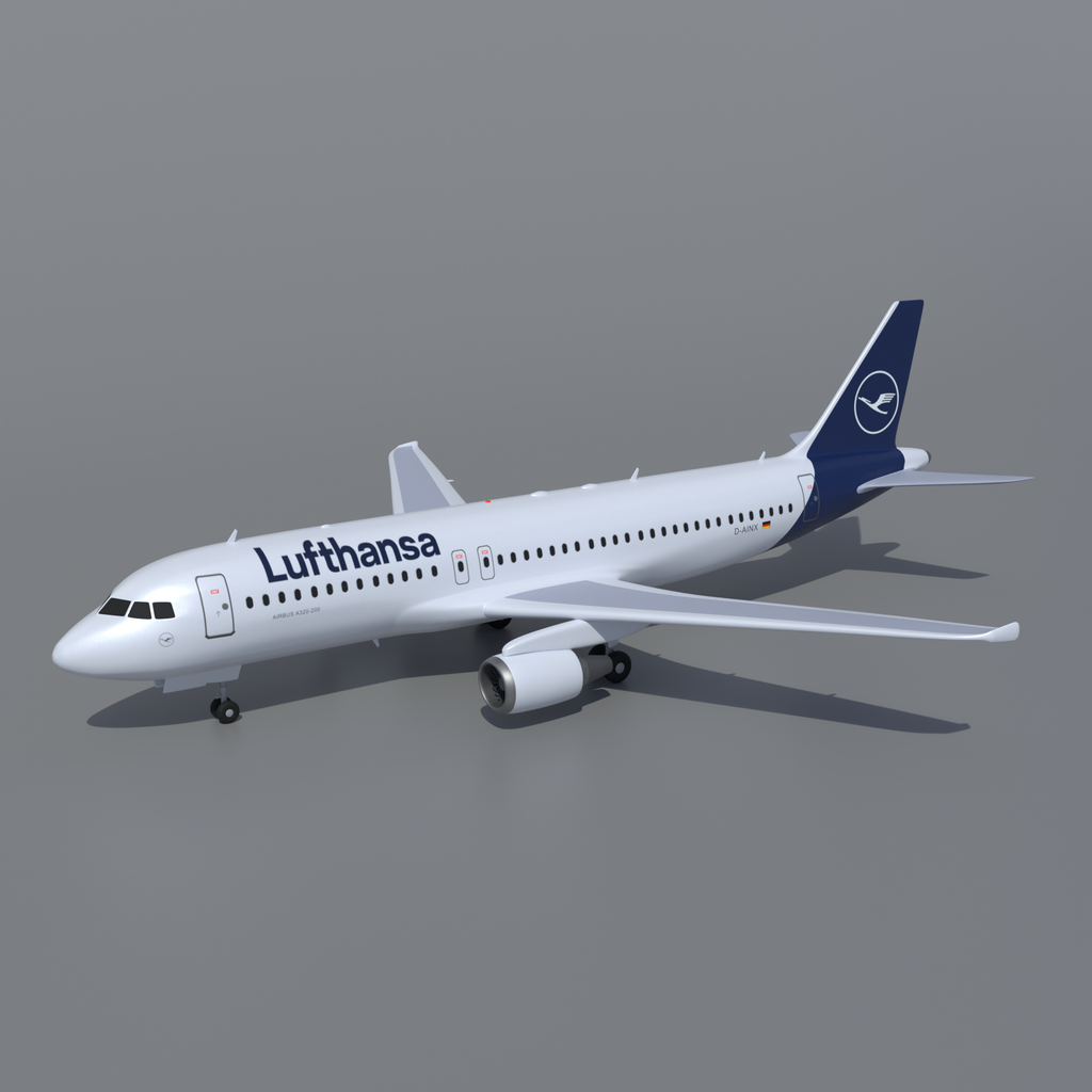 A320-200 | FREE Airplane models | BlenderKit