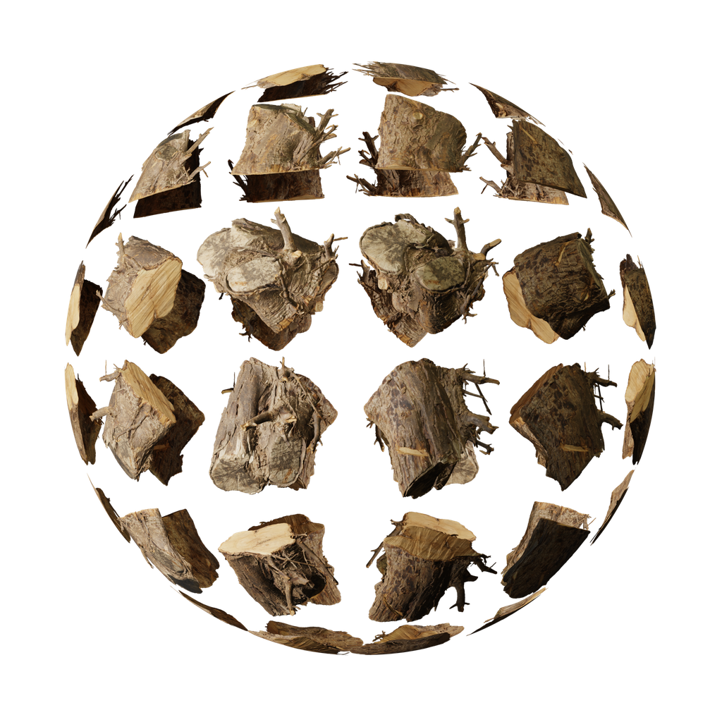Wood Log Atlas | FREE wood materials | BlenderKit
