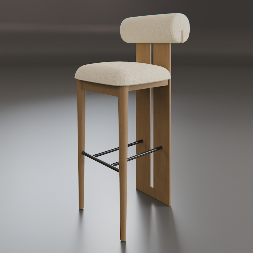 Stool 04 | Bar chairs models | BlenderKit