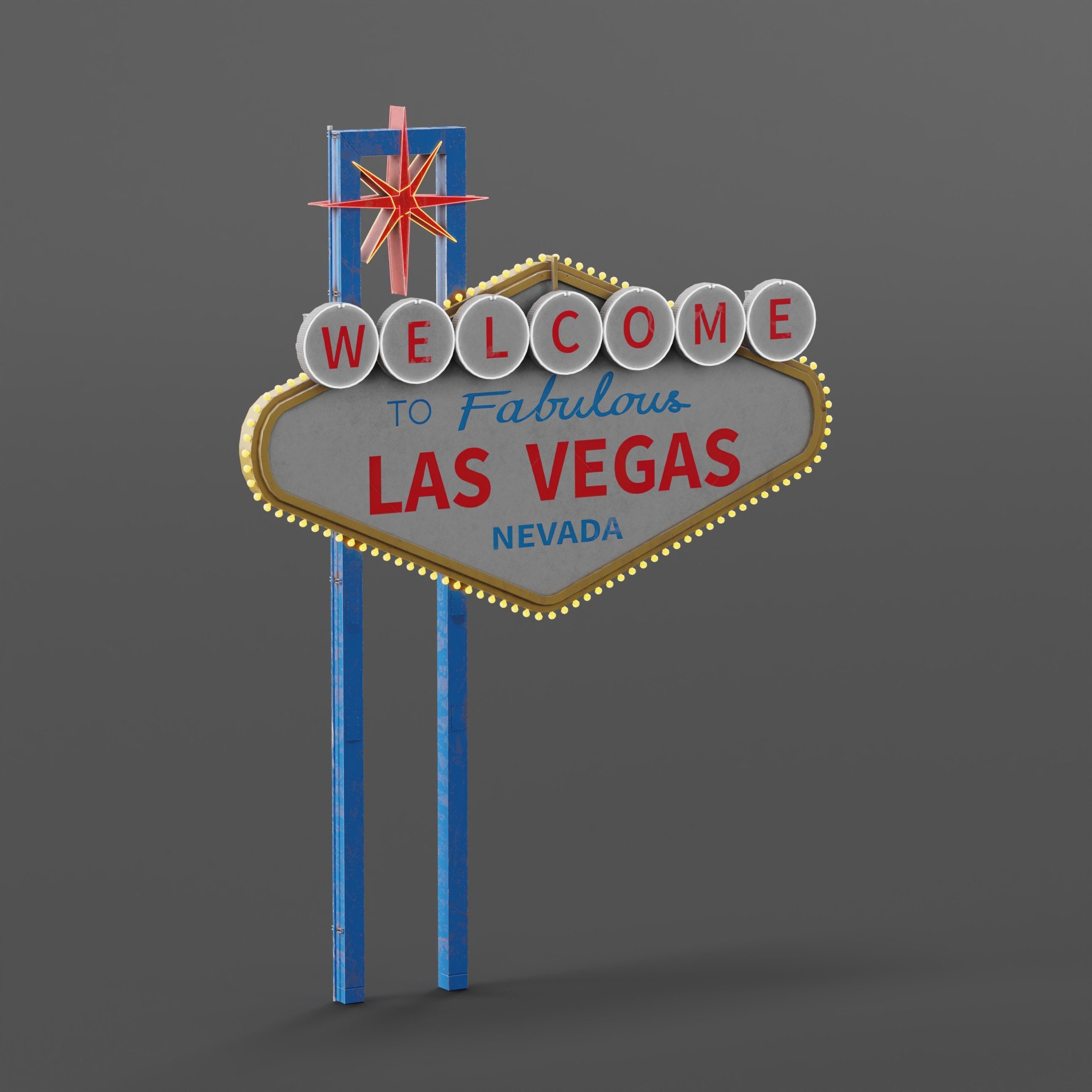 Las Vegas Sign | Architecture models | BlenderKit