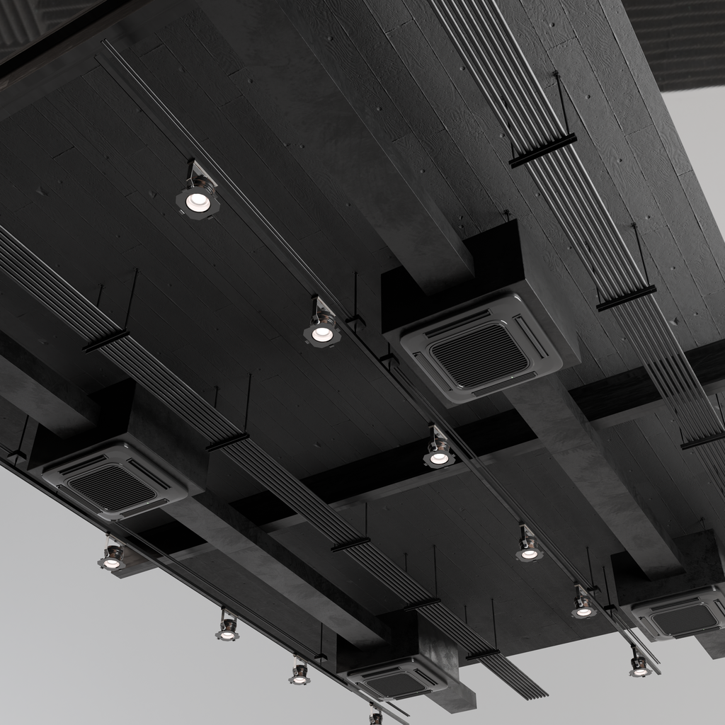 Modular concrete ceiling k7 | Architectural Structures models | BlenderKit