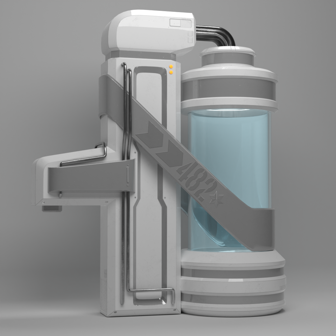 Scifi Generator Glass Incubator | Lab Equipment models | BlenderKit