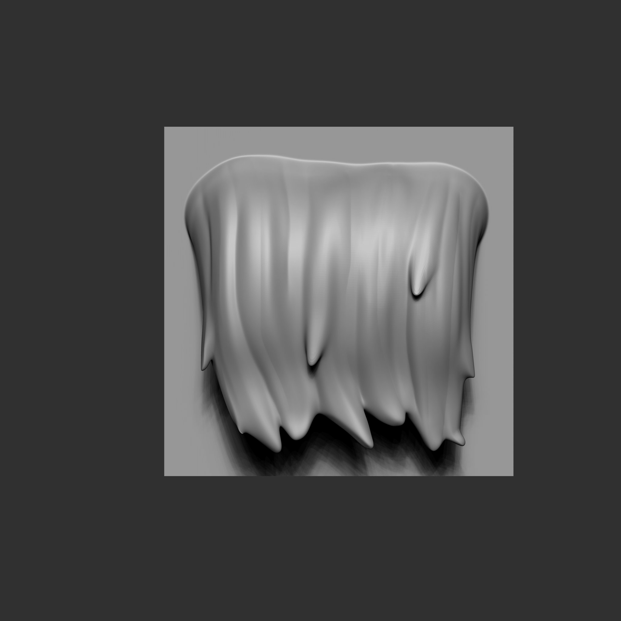 NS Stylized female hair wide spiky | Human Hair & Nails brushes ...