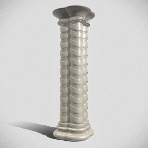 Column - Quadrilobate | Architectural Structures models | BlenderKit