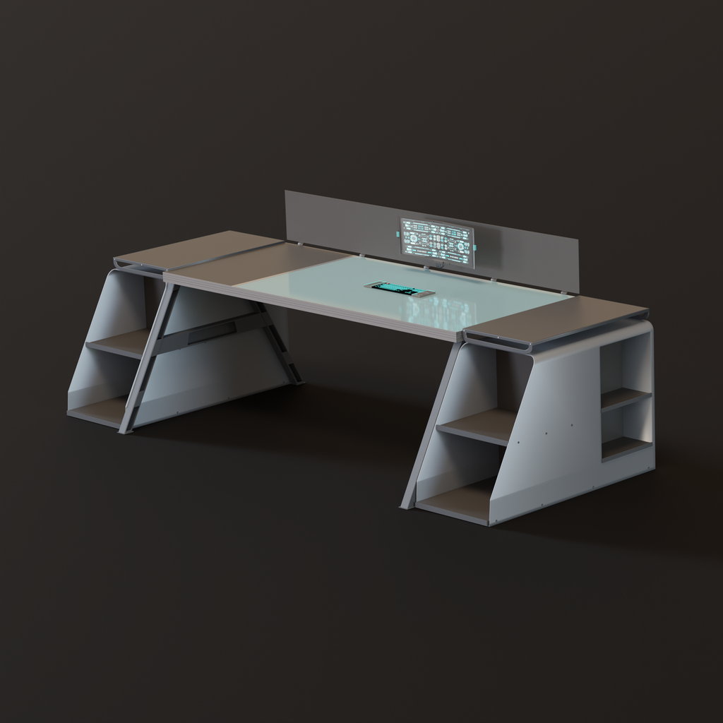 Sci-Fi Table | Desks models | BlenderKit
