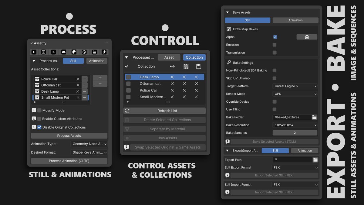 Assetify | The Ultimate Bake & Export Tool | BlenderKit